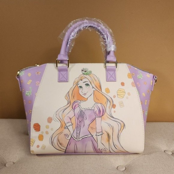 Loungefly | Bags | Loungefly Disney Tangled Rapunzel Pascal Purple ...